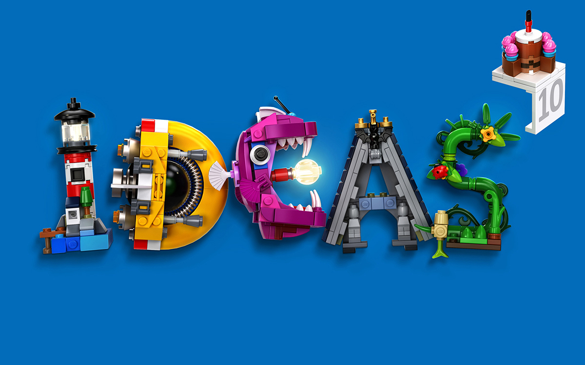 LEGO IDEAS - Build Your LEGO Ideas Logo - IDEAS brought to life