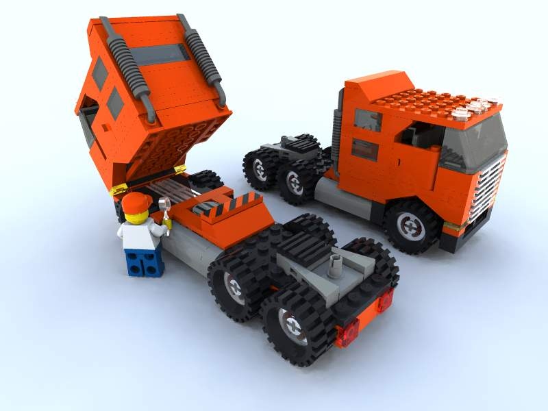 LEGO IDEAS - Product Ideas - Studliner Cab Over Truck with sleeper