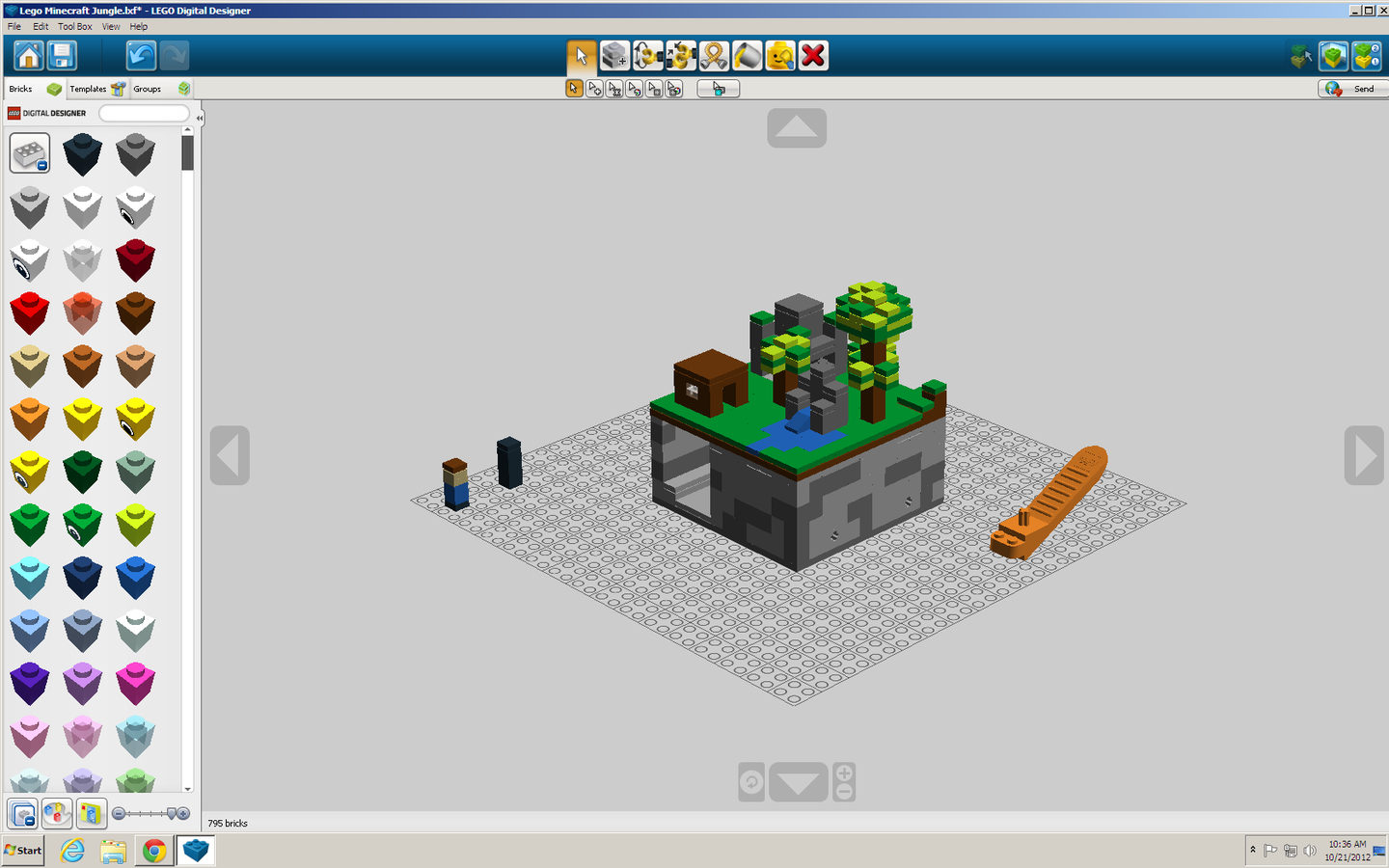 LEGO IDEAS - Product Ideas - Minecraft Micro-world Jungle Biome