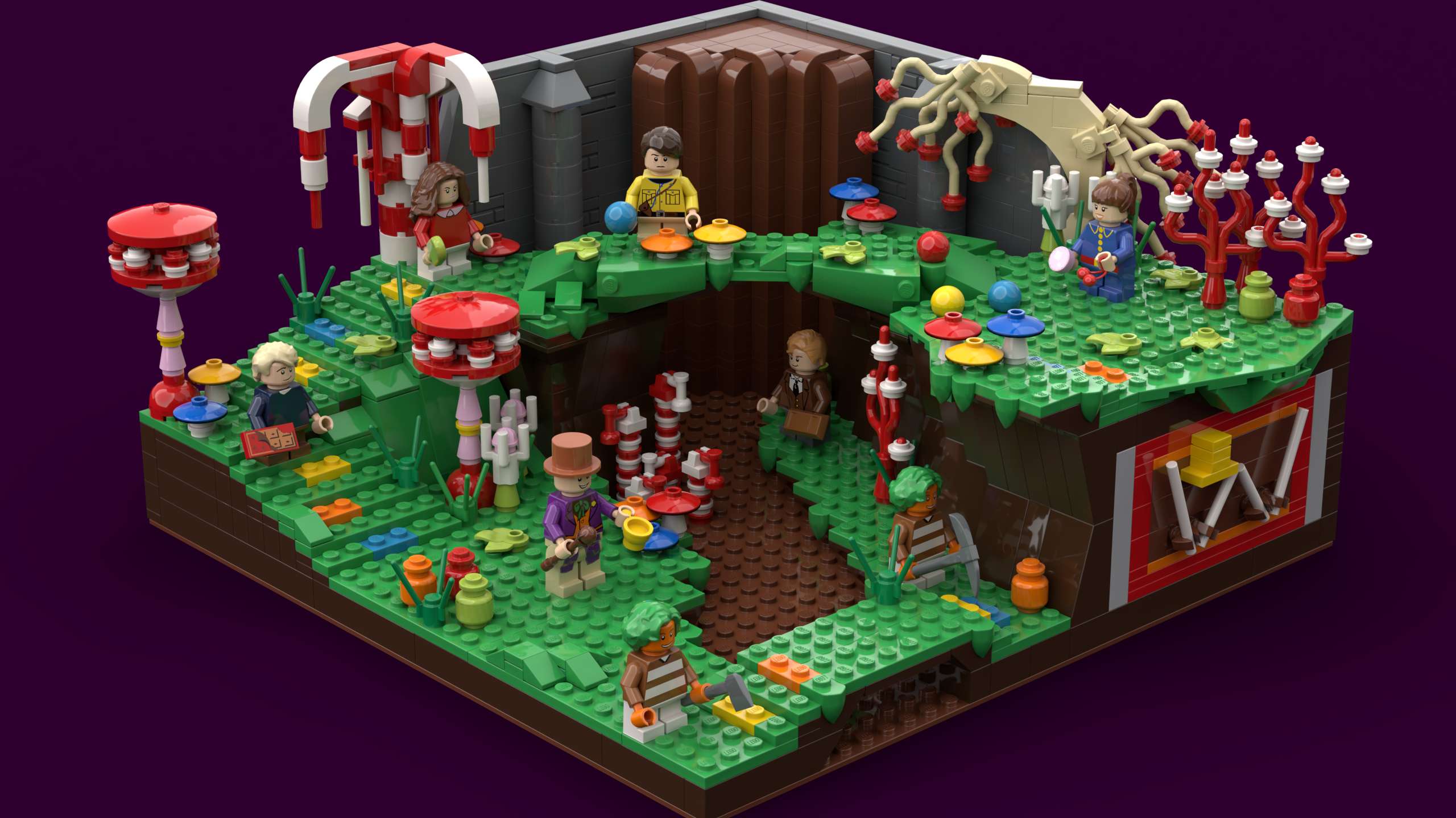 Willy Wonka & The Chocolate Factory : r/lego
