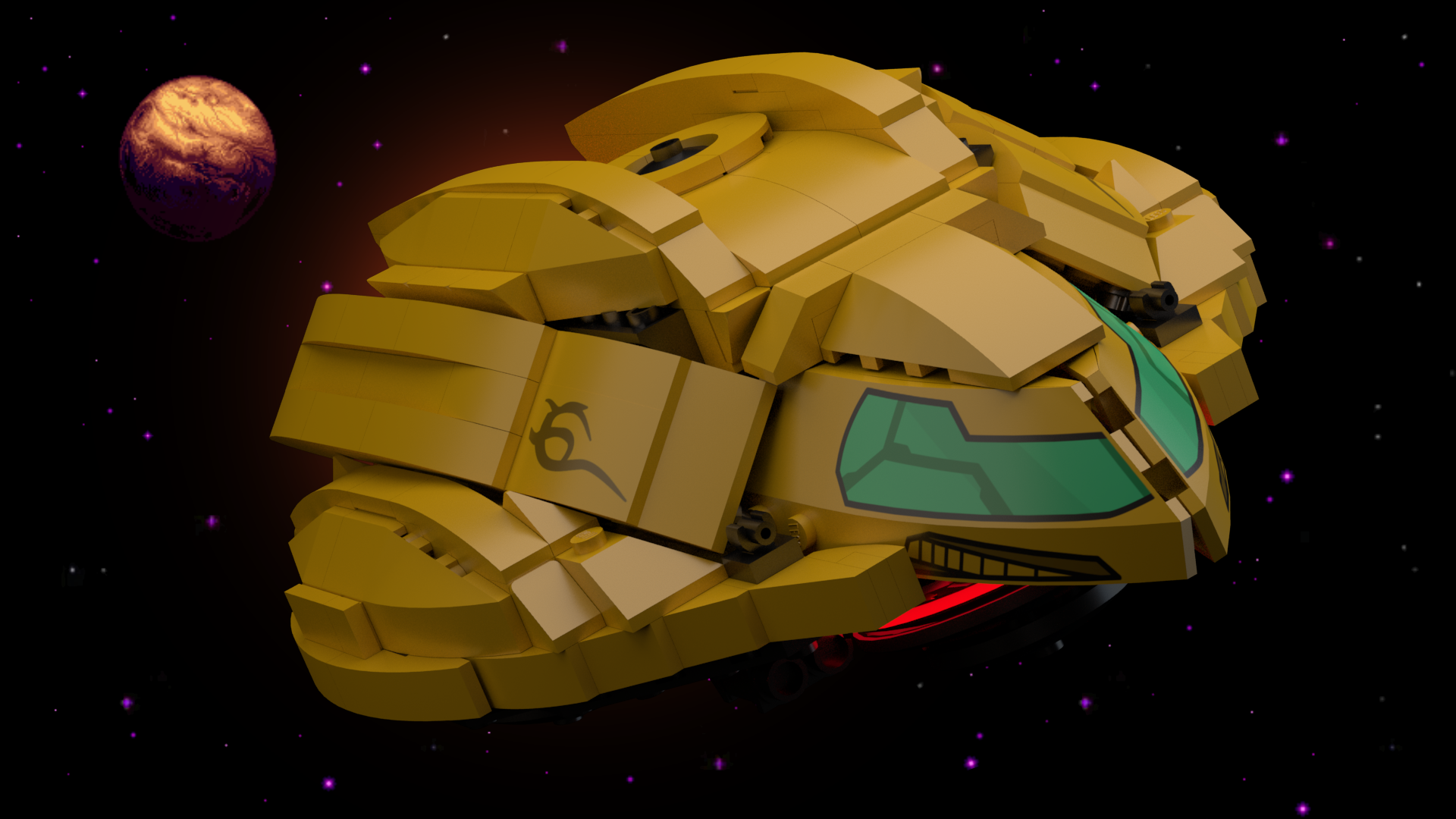 Samus Aran's Gunship and Ridley from Super Metroid! : r/lego