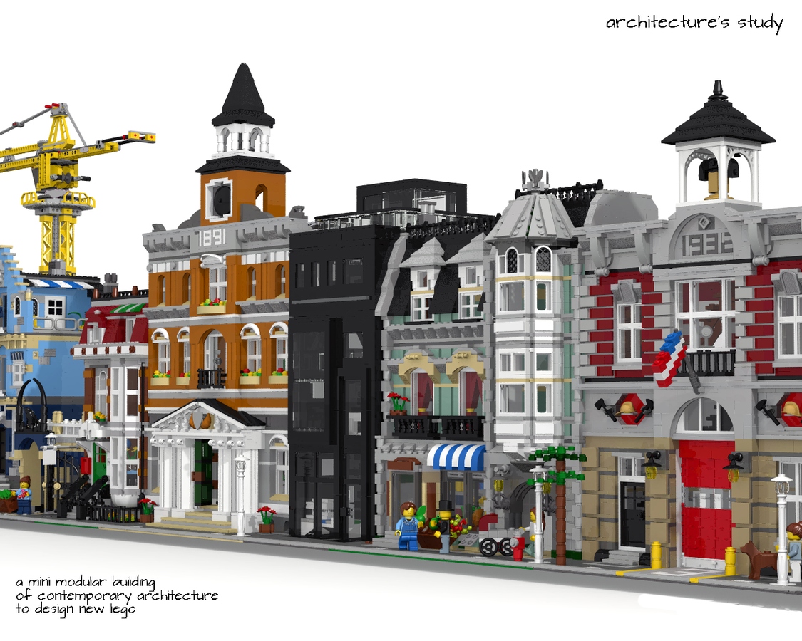 LEGO IDEAS - Product Ideas - The architectural firm - mini modular building
