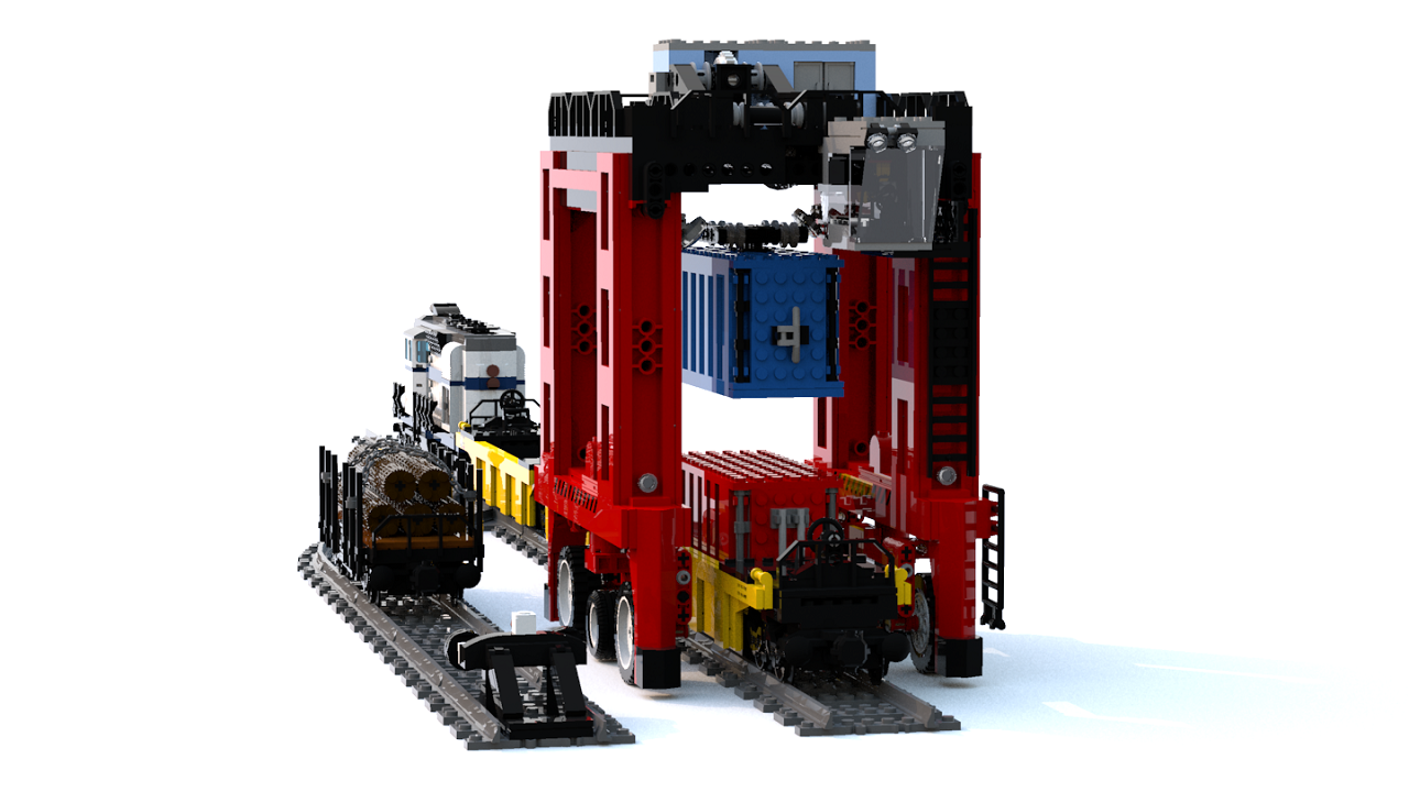 LEGO IDEAS - Product Ideas - Cargo Train With Container Lifter