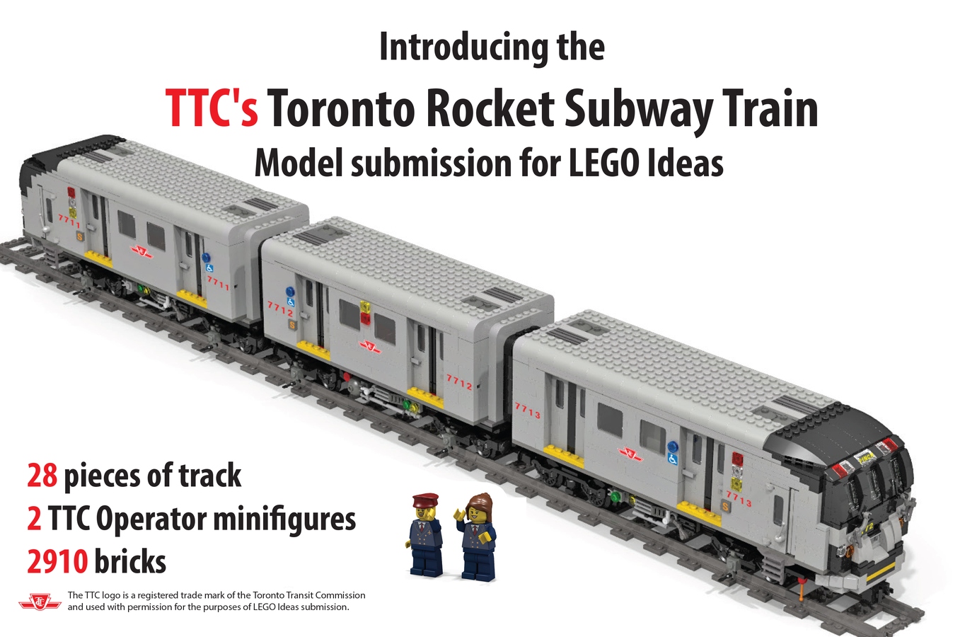 LEGO IDEAS - Product Ideas - Toronto Rocket Subway Train