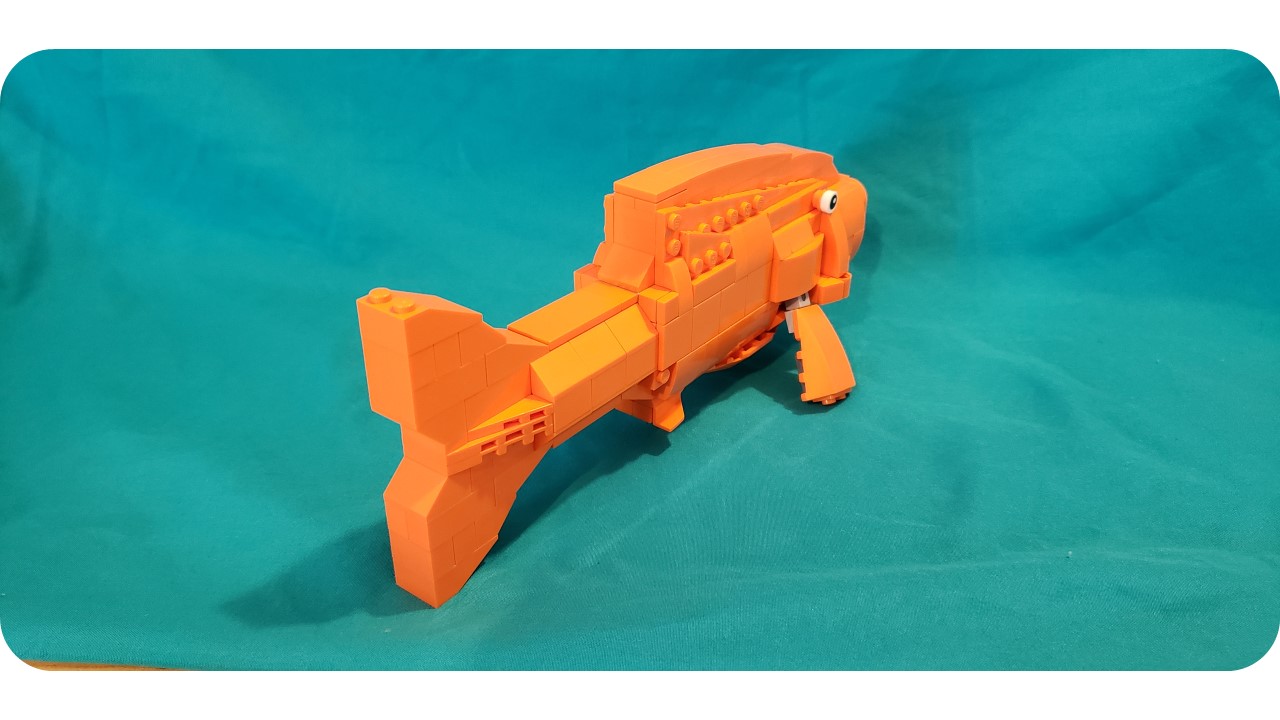 A neat Lego Ideas Project for a big version of the Orange Fish piece ...