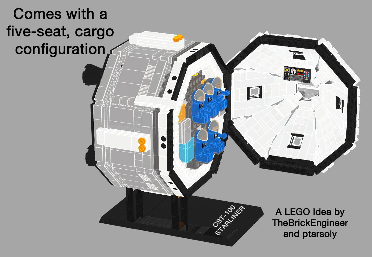CST-100 Starliner from Boeing -- Definitely needs some love : r/lego