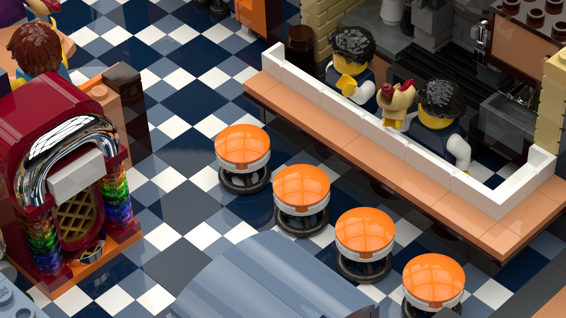 Retro Arcade and Diner : r/lego