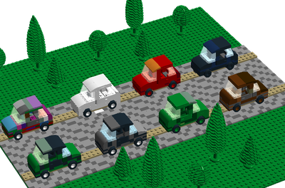 LEGO IDEAS - Product Ideas - Red and Green Off-road Supercars
