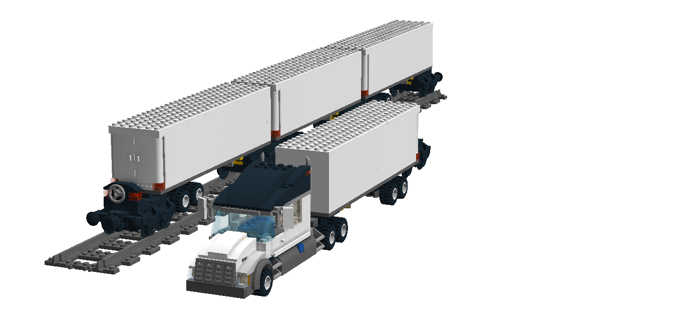 LEGO IDEAS - Product Ideas - Intermodal Railroader Tractor Trailer ...