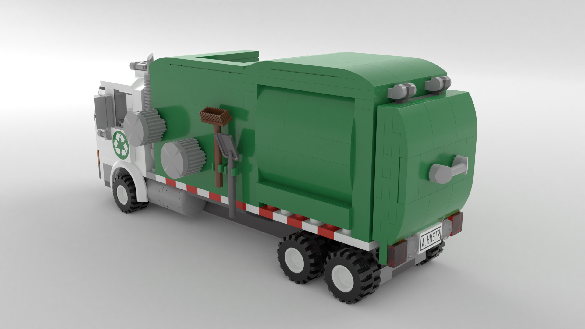 Anybody need a minifig-scale rolling trash bin with a lid that actually ...