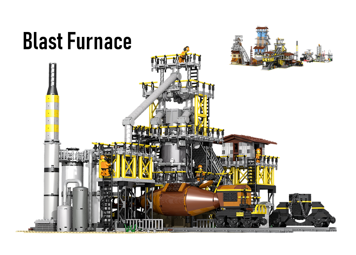 Blast Furnace, latest addition for my industrial zone. Had to make some ...
