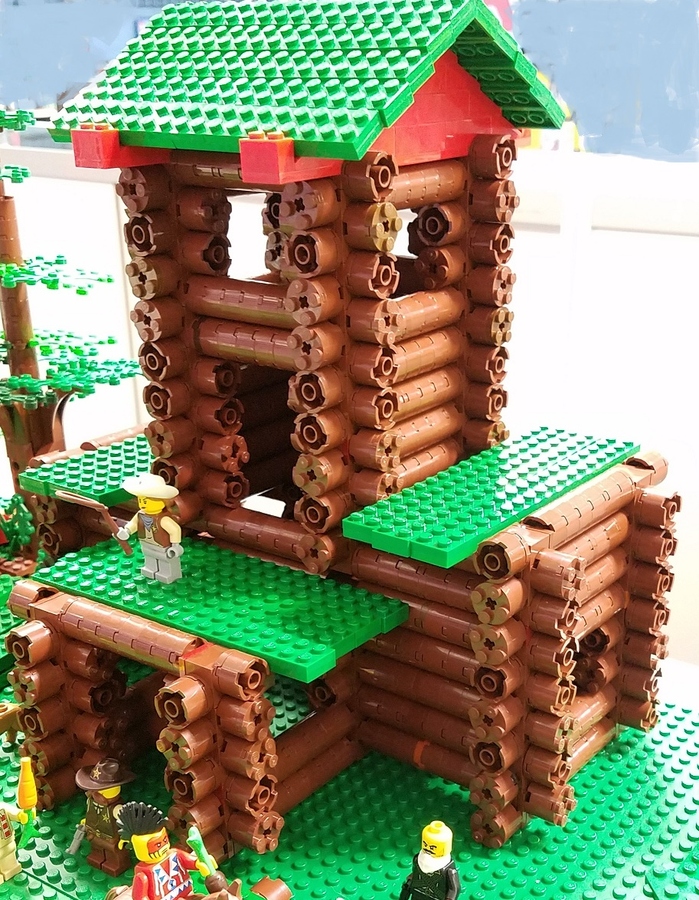 Custom Lego Log Cabin