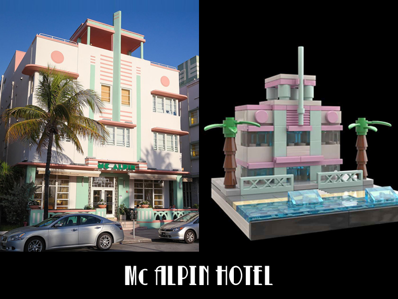 Miami Beach Art Deco Sklyine : r/lego