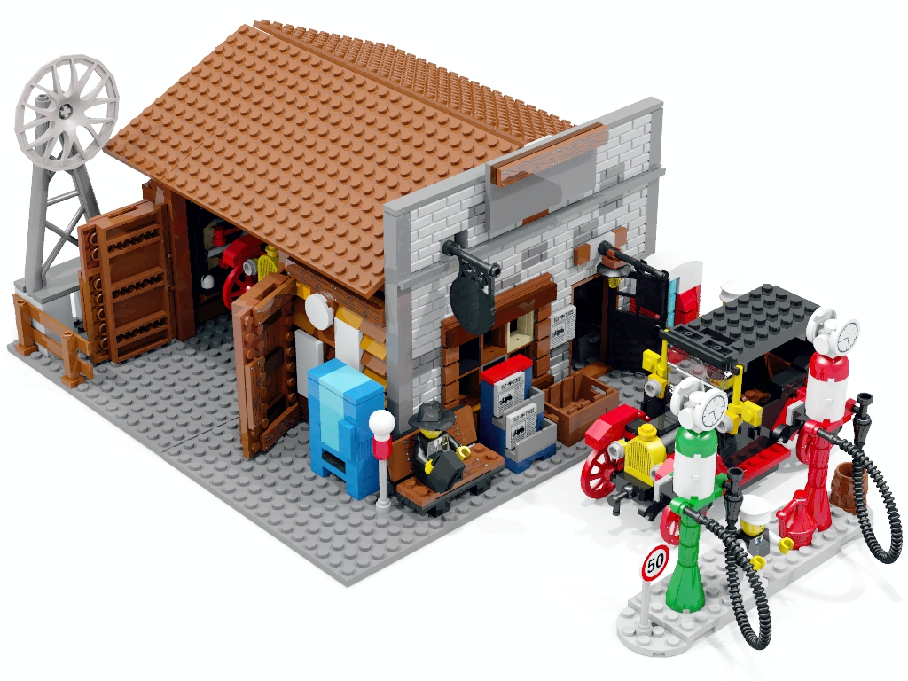 LEGO IDEAS - Product Ideas - Vintage Gas Station