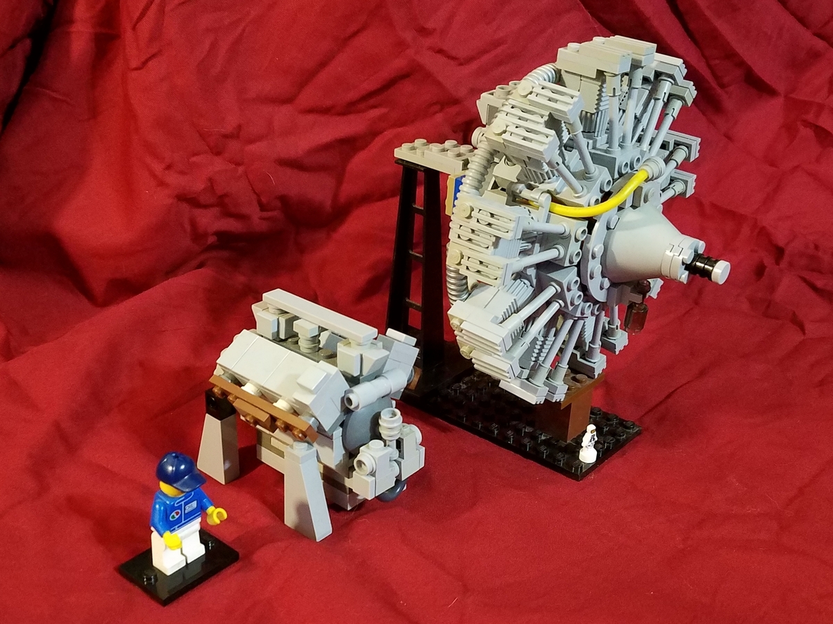 LEGO IDEAS - Product Ideas - Engines From The Past: 9-cylinder Radial ...