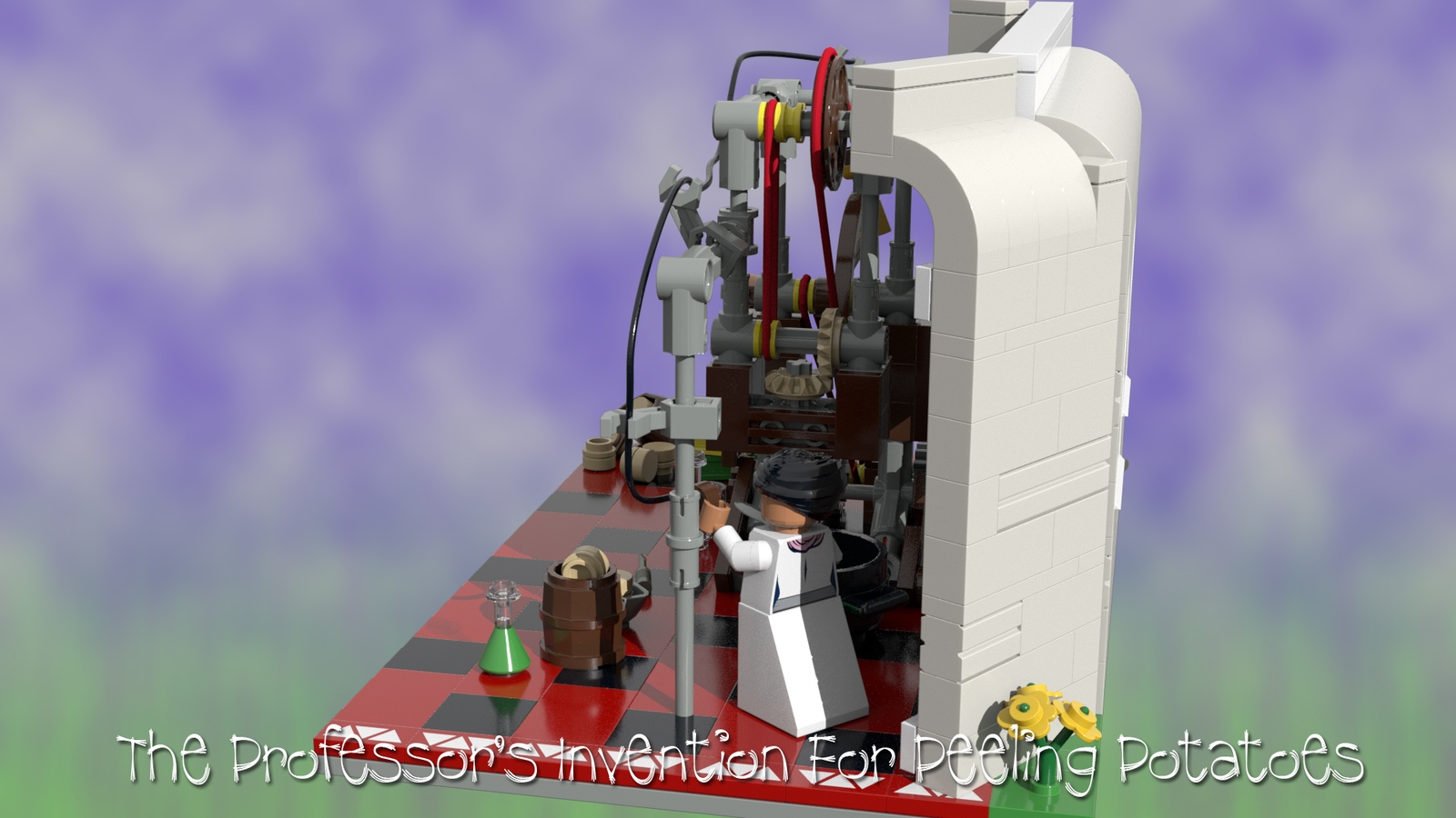 LEGO IDEAS - Product Ideas - The Professor's Invention For Peeling Potatoes