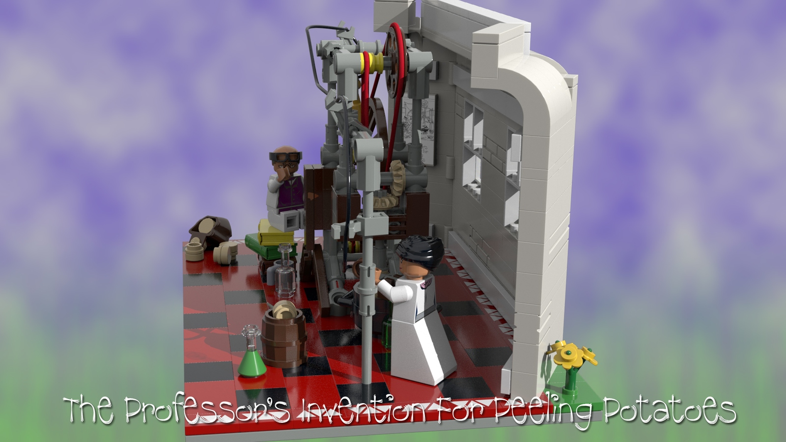 LEGO IDEAS - Product Ideas - The Professor's Invention For Peeling Potatoes