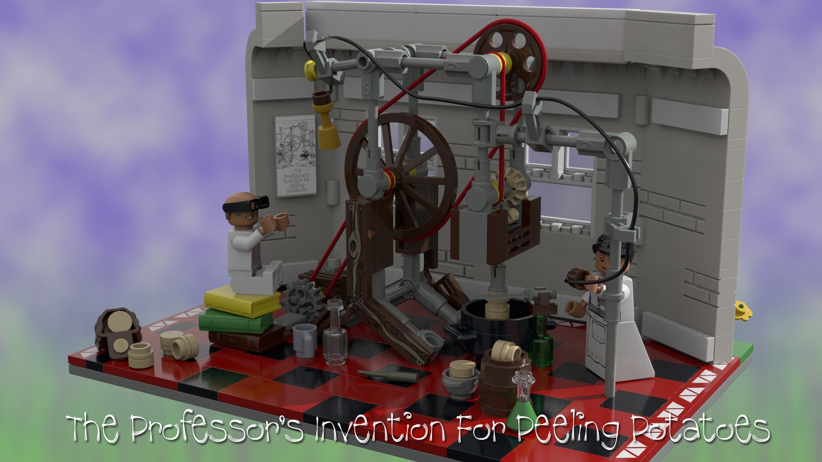 LEGO IDEAS - Product Ideas - The Professor's Invention For Peeling Potatoes