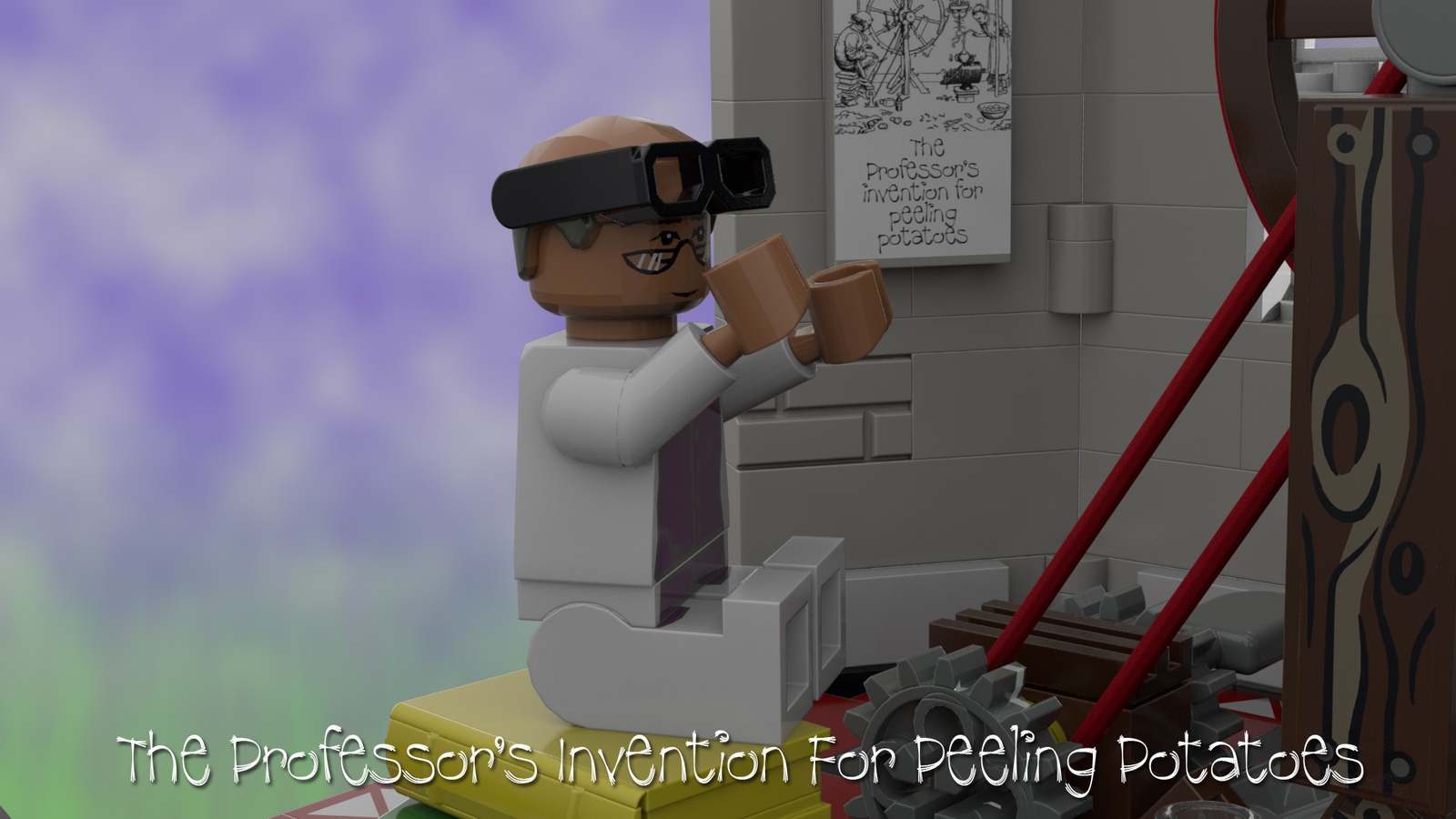 LEGO IDEAS - Product Ideas - The Professor's Invention For Peeling Potatoes