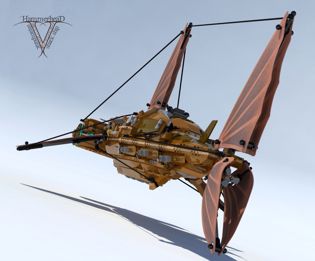 LEGO IDEAS - Product Ideas - "Hammerhead V" Steampunk Sharkship