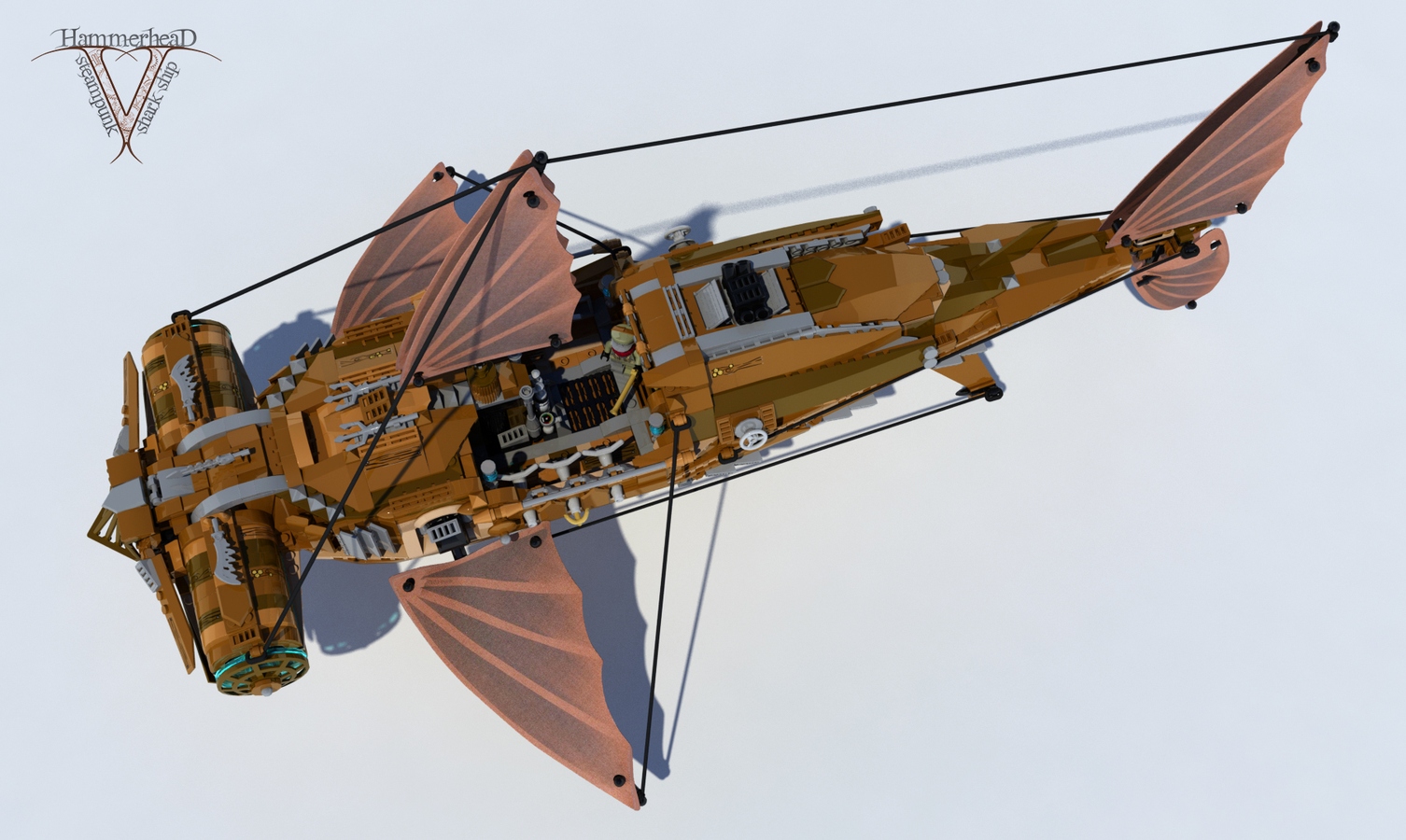 LEGO IDEAS - Product Ideas - "Hammerhead V" Steampunk Sharkship