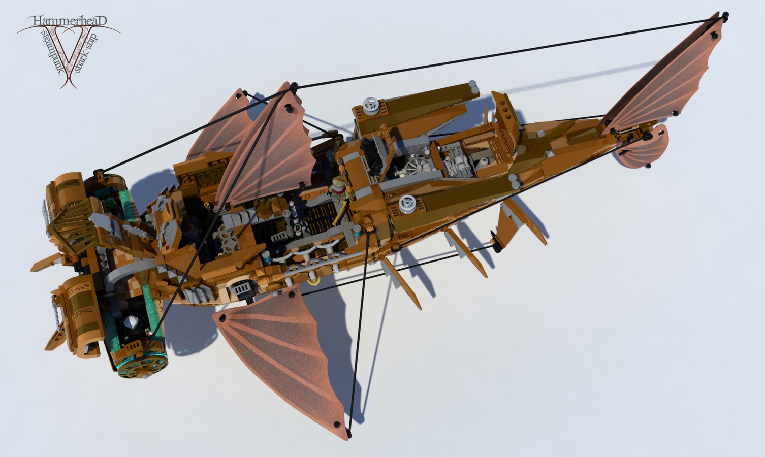 LEGO IDEAS - Product Ideas - "Hammerhead V" Steampunk Sharkship