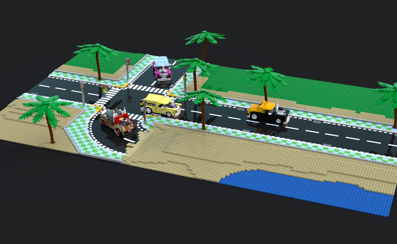 LEGO IDEAS - Product Ideas - Black Big Block Hot Rod vs. Light Yellow ...