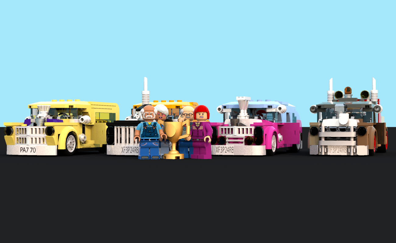 LEGO IDEAS - Product Ideas - Black Big Block Hot Rod vs. Light Yellow ...