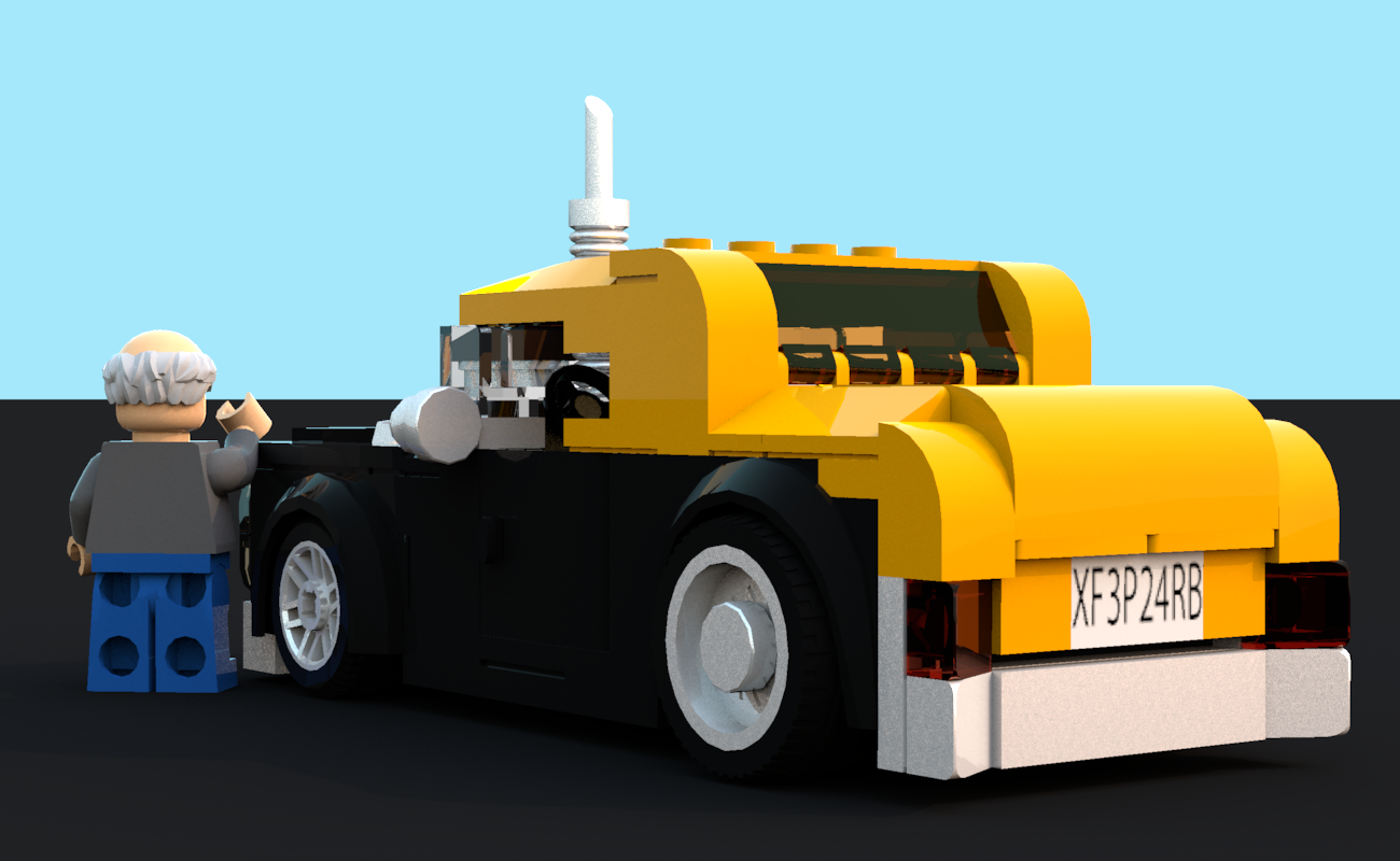LEGO IDEAS - Product Ideas - Black Big Block Hot Rod vs. Light Yellow ...