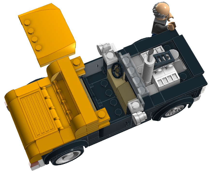 LEGO IDEAS - Product Ideas - Black Big Block Hot Rod vs. Light Yellow ...