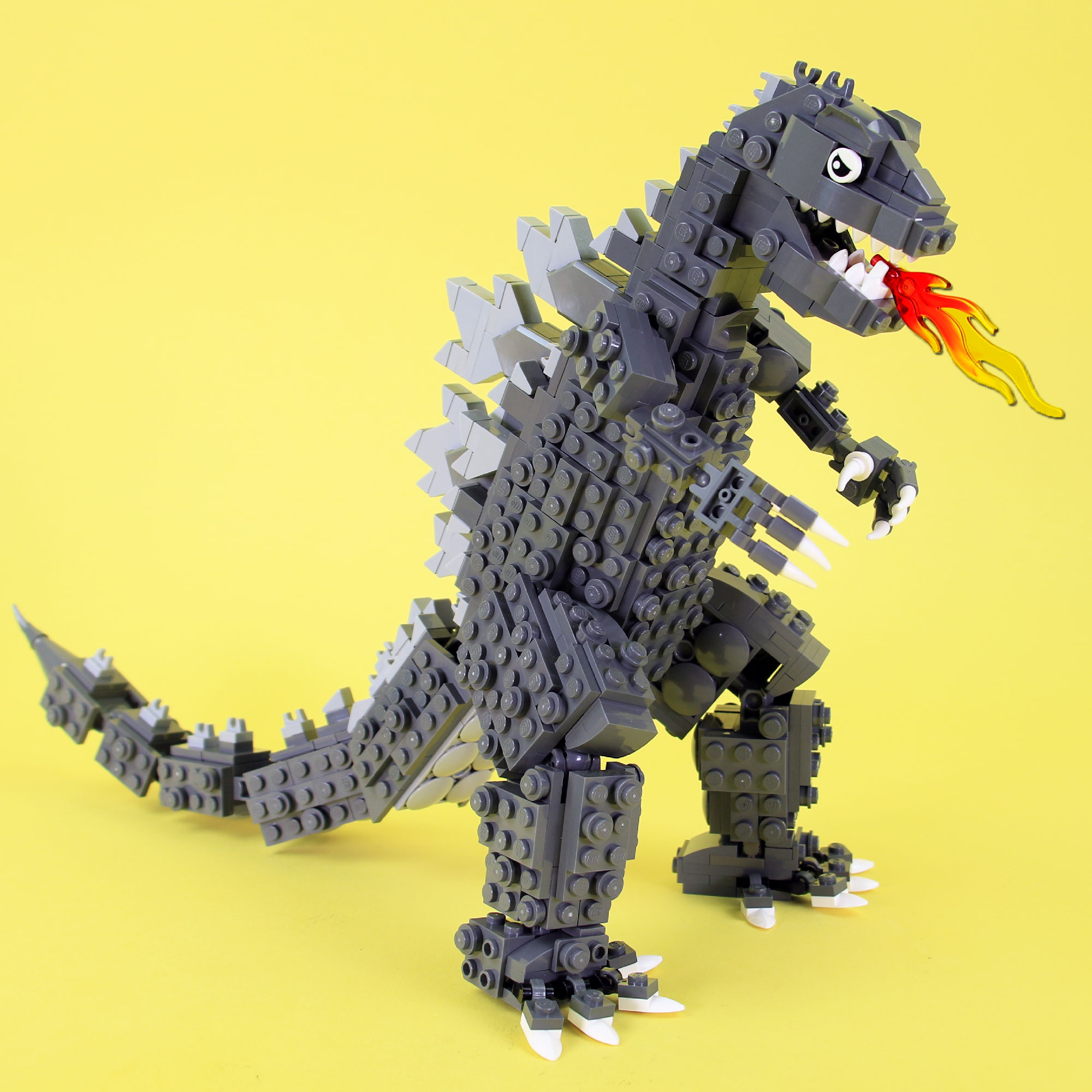 My biggest MOC so far, the king of the monsters, GODZILLA : r/lego