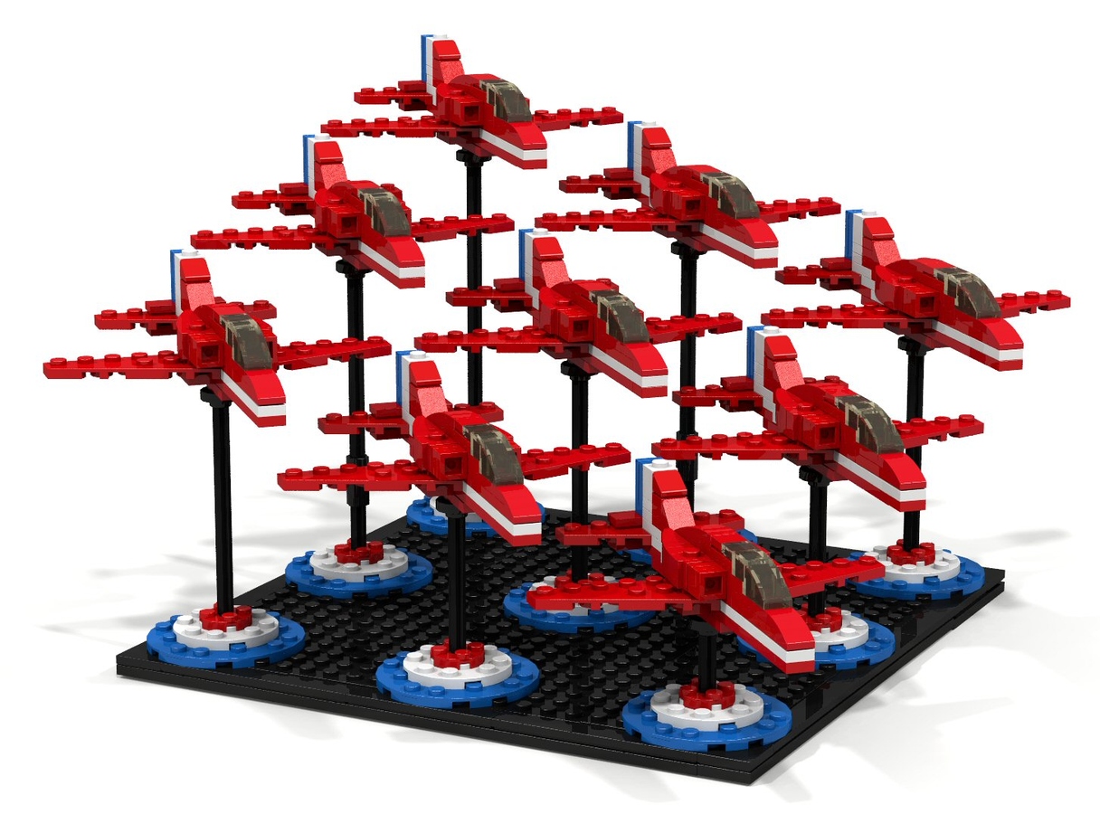 Lego Red Arrow Drawing