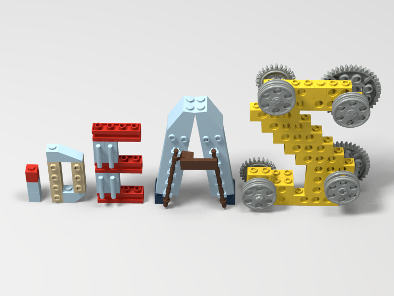 LEGO IDEAS - Build Your LEGO Ideas Logo - Idea Evolution