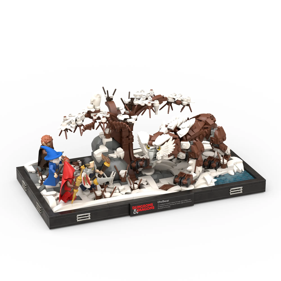 LEGO IDEAS - 50 years of Dungeons & Dragons! - Owlbear Diorama