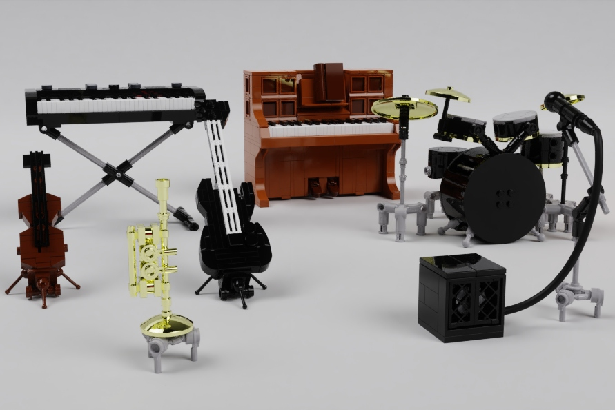 LEGO IDEAS - Music to our ears! - Instruments of all sizes!