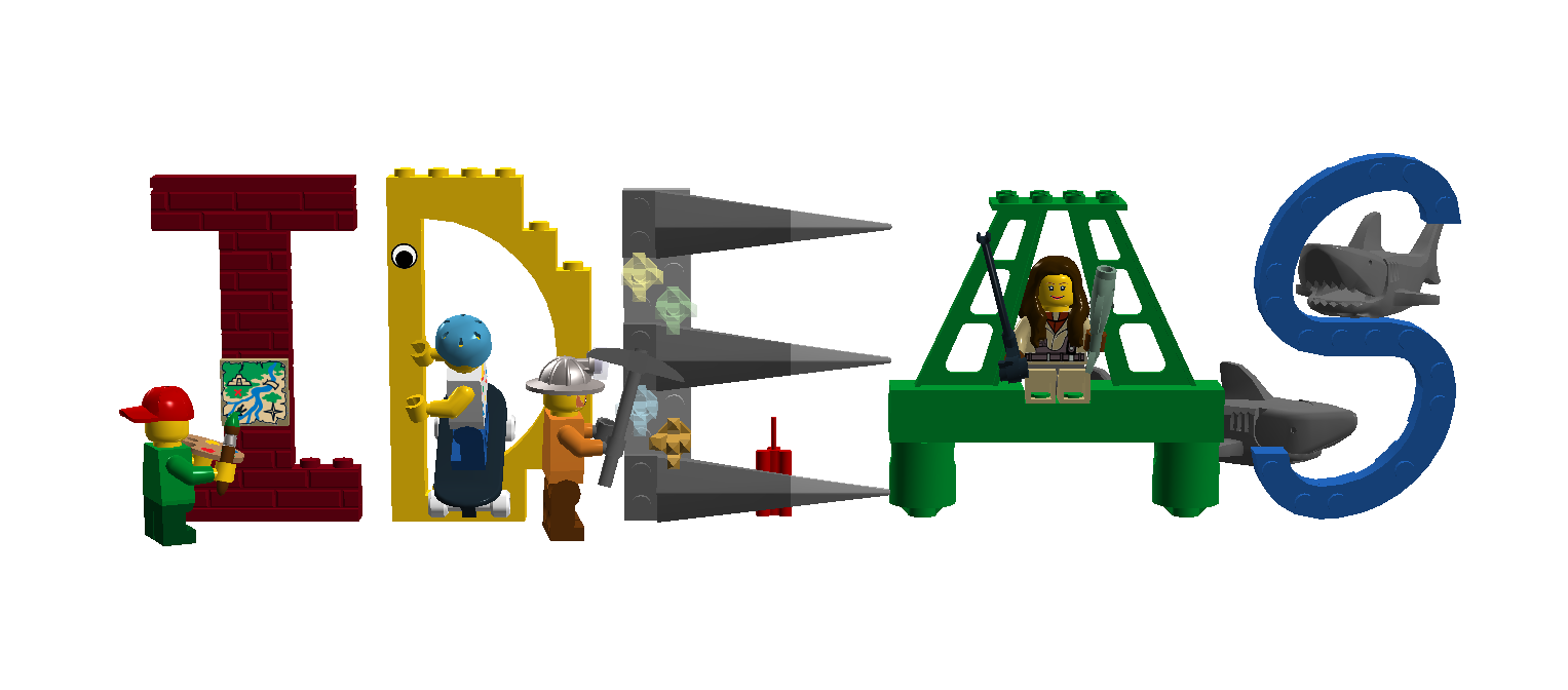 LEGO IDEAS - Build Your LEGO Ideas Logo - Creative LEGO IDEAS Logo