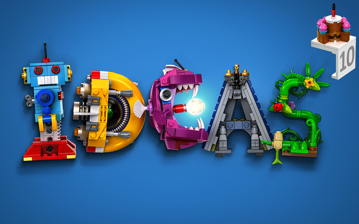 LEGO IDEAS - Build Your LEGO Ideas Logo - IDEAS brought to life 2