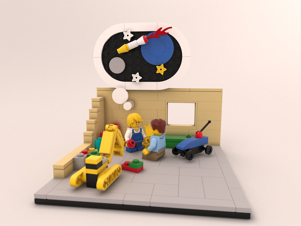 LEGO IDEAS - LEGO Moments in Space - Father and son