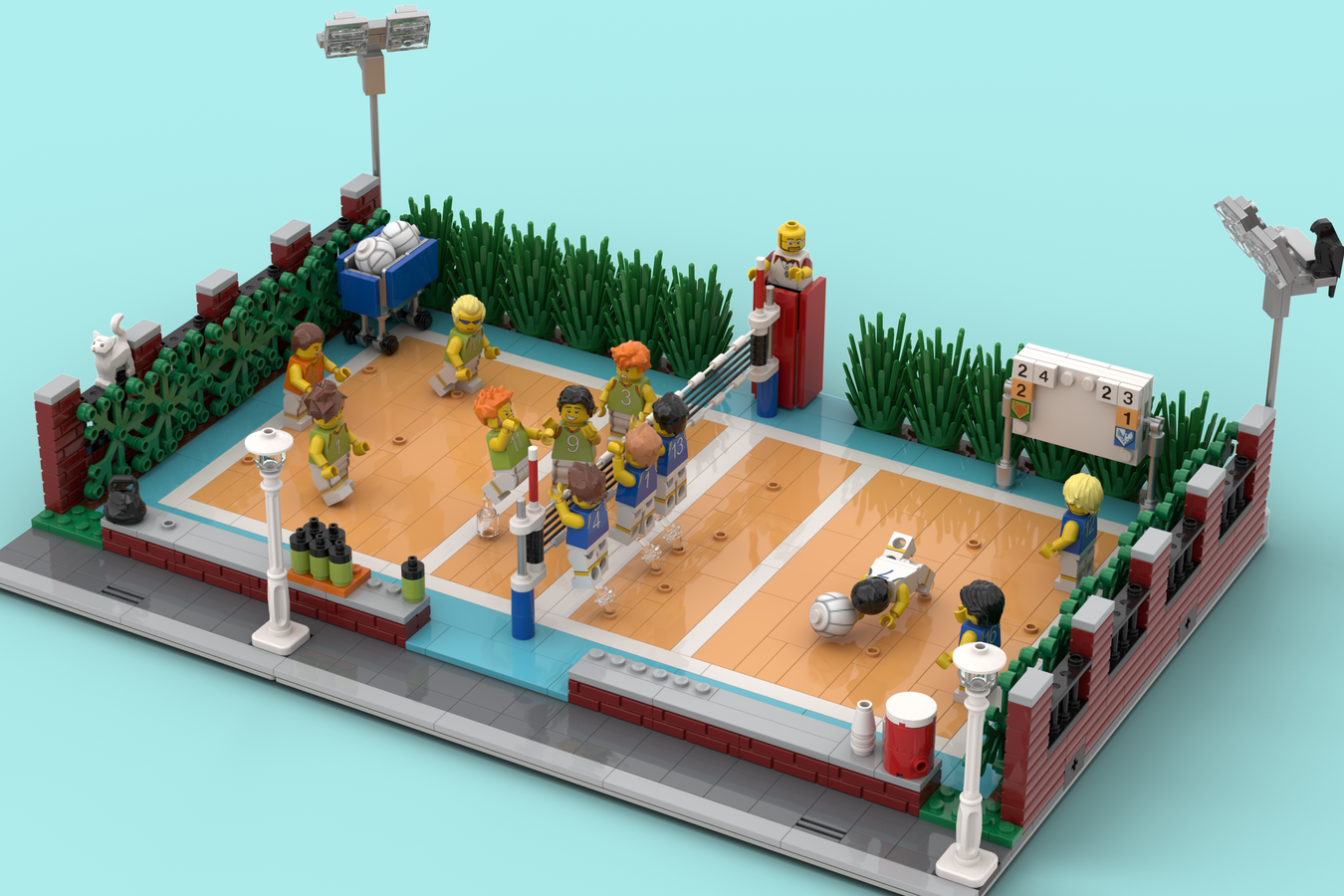 LEGO IDEAS - We love sports! - Outdoor Volleyball Court