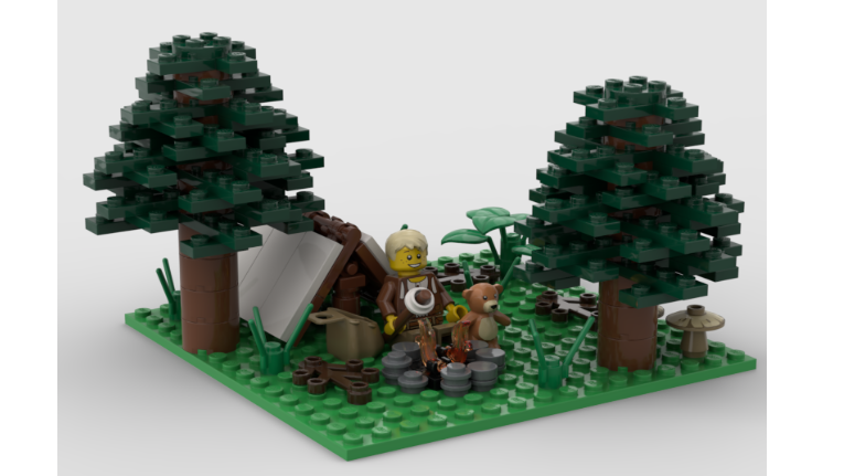 LEGO IDEAS - Build that holiday into THAT holiday! - Camping in the Forest