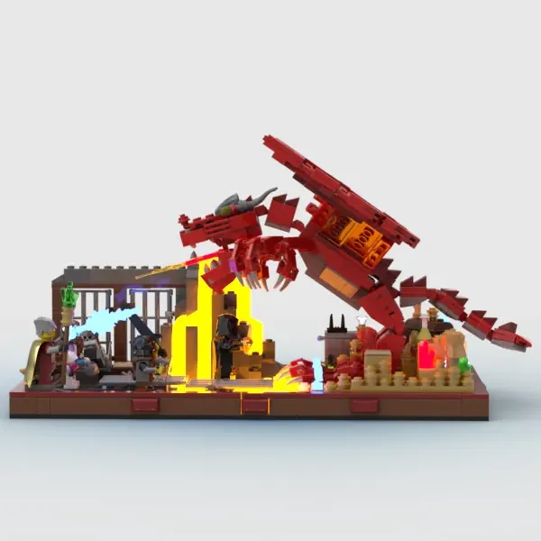 LEGO IDEAS - 50 years of Dungeons & Dragons! - The Red Dragon's Lair
