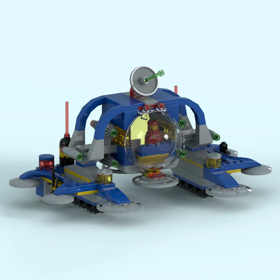 LEGO IDEAS - Exploring The Cosmos - Vehicle: THE SONAR HOVER SHIP