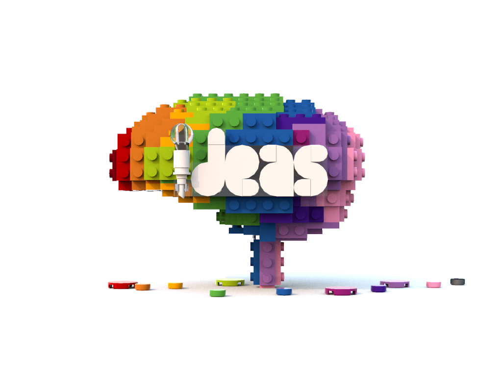 LEGO IDEAS - Build Your LEGO Ideas Logo - Brainbow