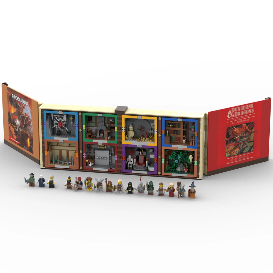 LEGO IDEAS - 50 years of Dungeons & Dragons! - Folding Vignette DM Screen
