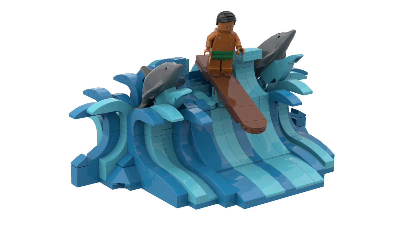 LEGO IDEAS - Do you want to go to the seaside? - Surfing With Dolphins