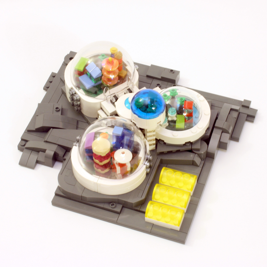 LEGO IDEAS - LEGO Moments in Space - microscale domed city