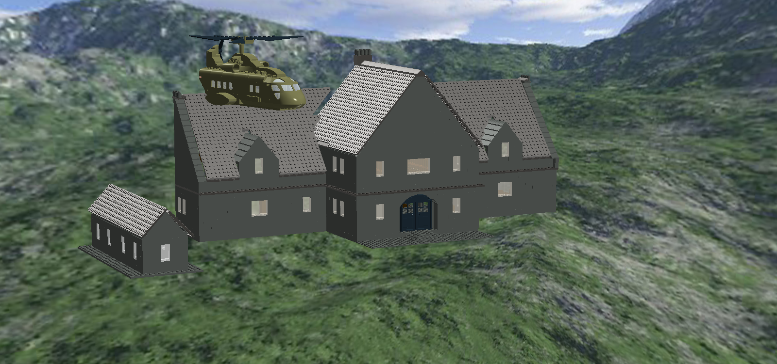 Skyfall House Entrance