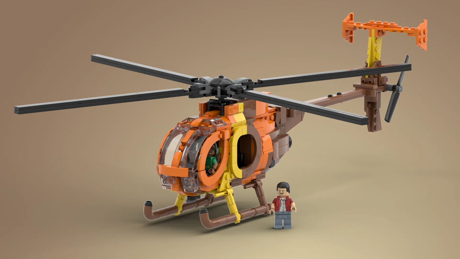 LEGO IDEAS - If We Could Turn Back Time - Hughes 500D From Magnum P.I.