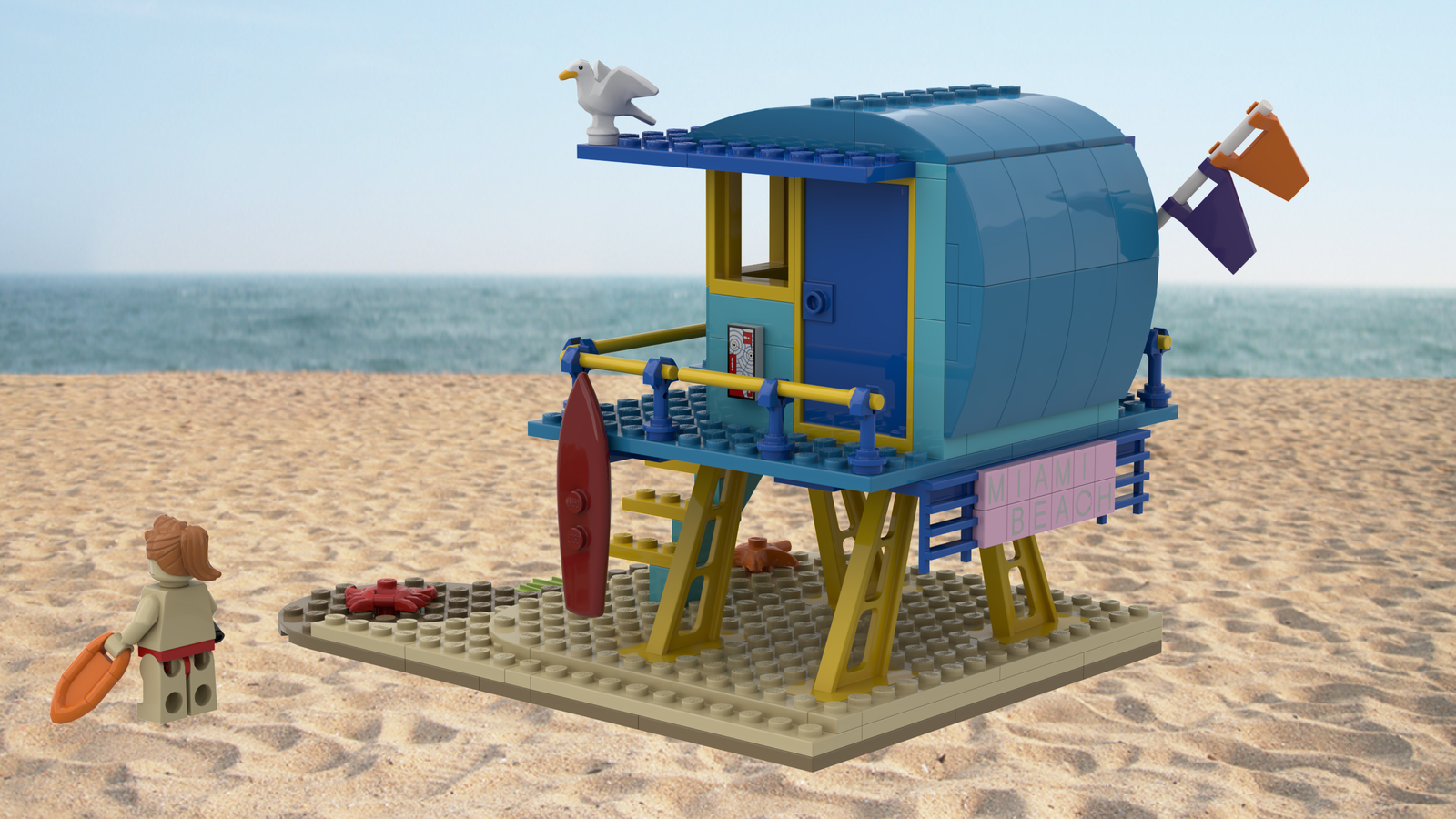 LEGO IDEAS - Do you want to go to the seaside? - Miami Beach Lifeguard ...