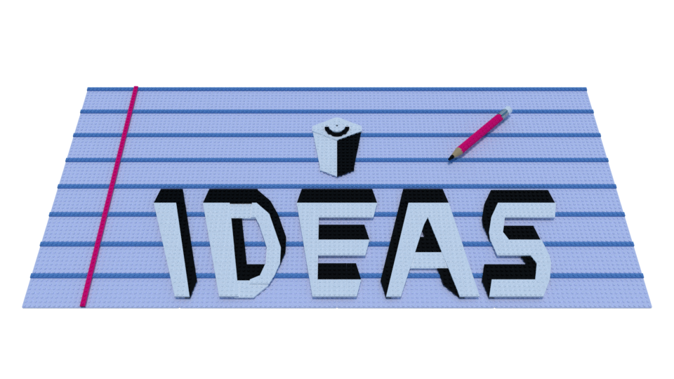 LEGO IDEAS - Build Your LEGO Ideas Logo - Ideas lay in another dimension